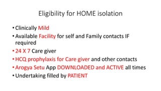Aiims covid protocol | PPTX