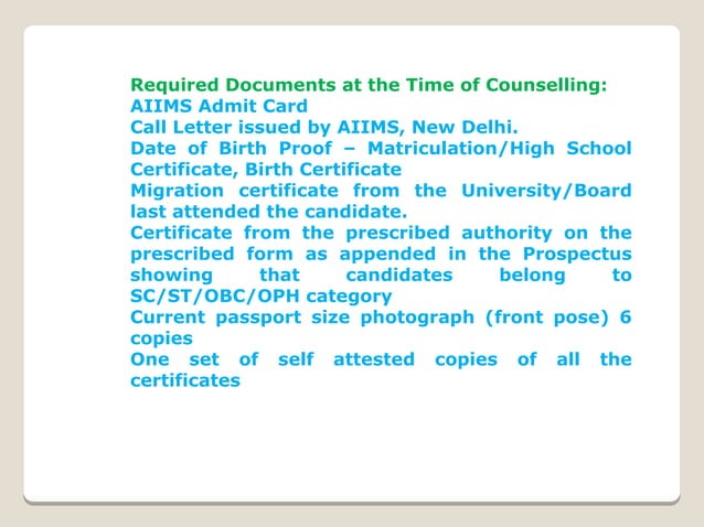 Aiims mbbs counseling_2017 | PPT