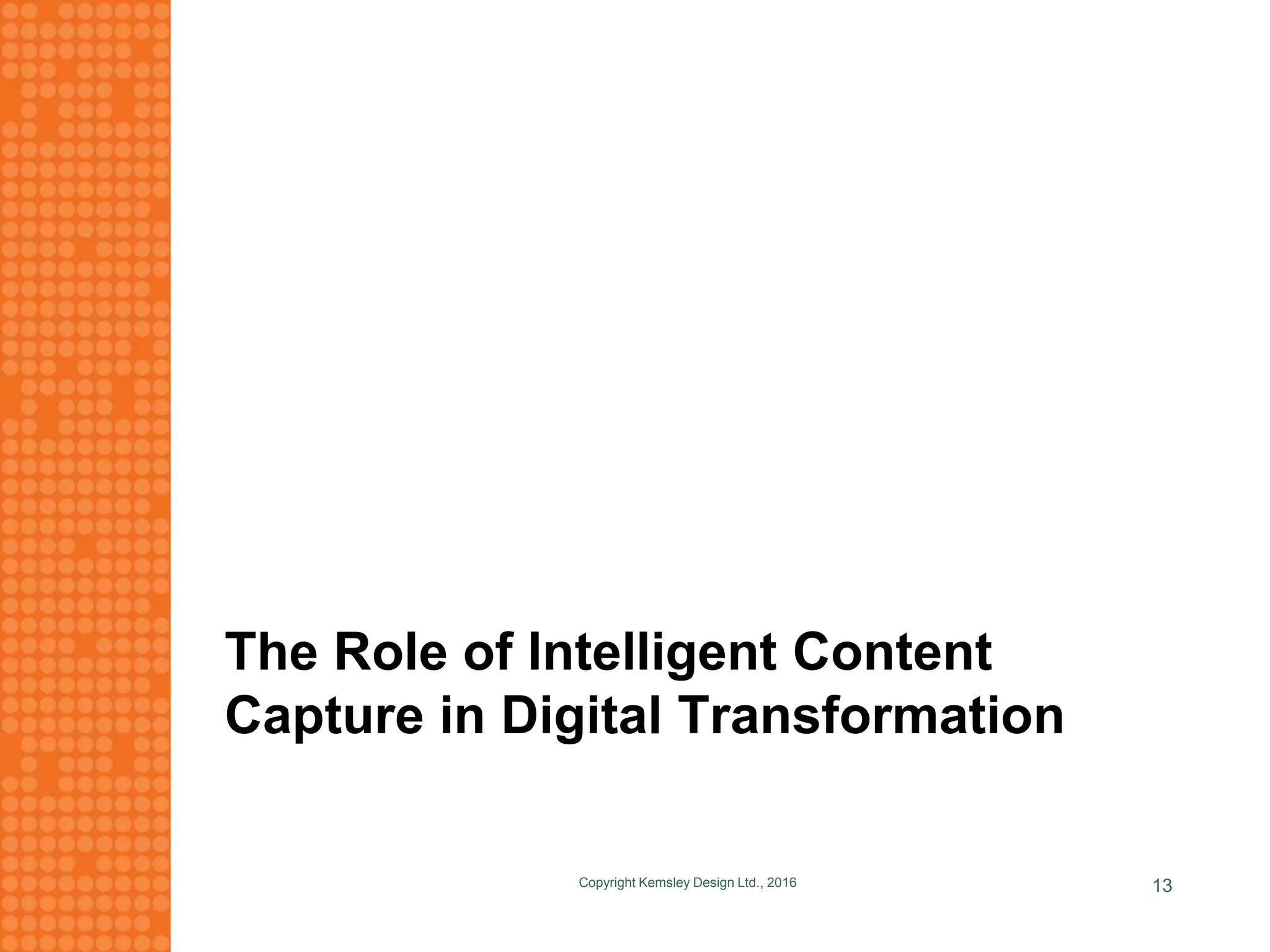Intelligent Capture and Digital Transformation | PPT