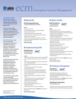 AIIM Training Brochure | PDF