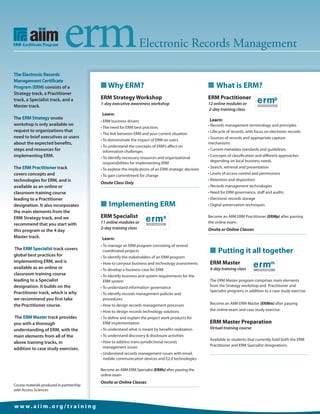 AIIM Training Brochure | PDF