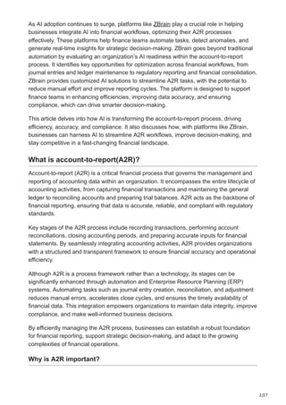 AI in account-to-report Scope integration use cases challenges and ...
