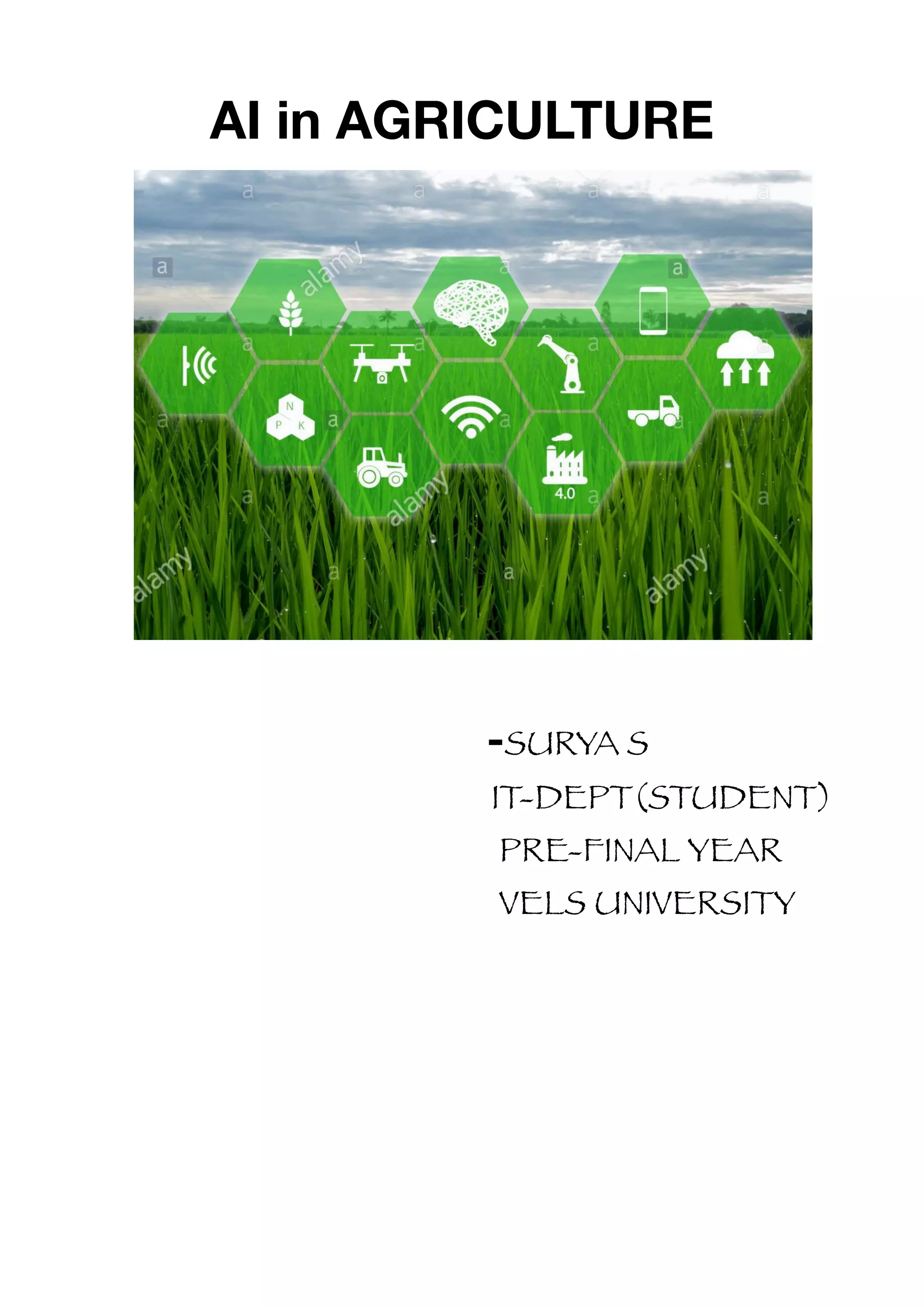 Artificial Intelligence in Agriculture | PDF