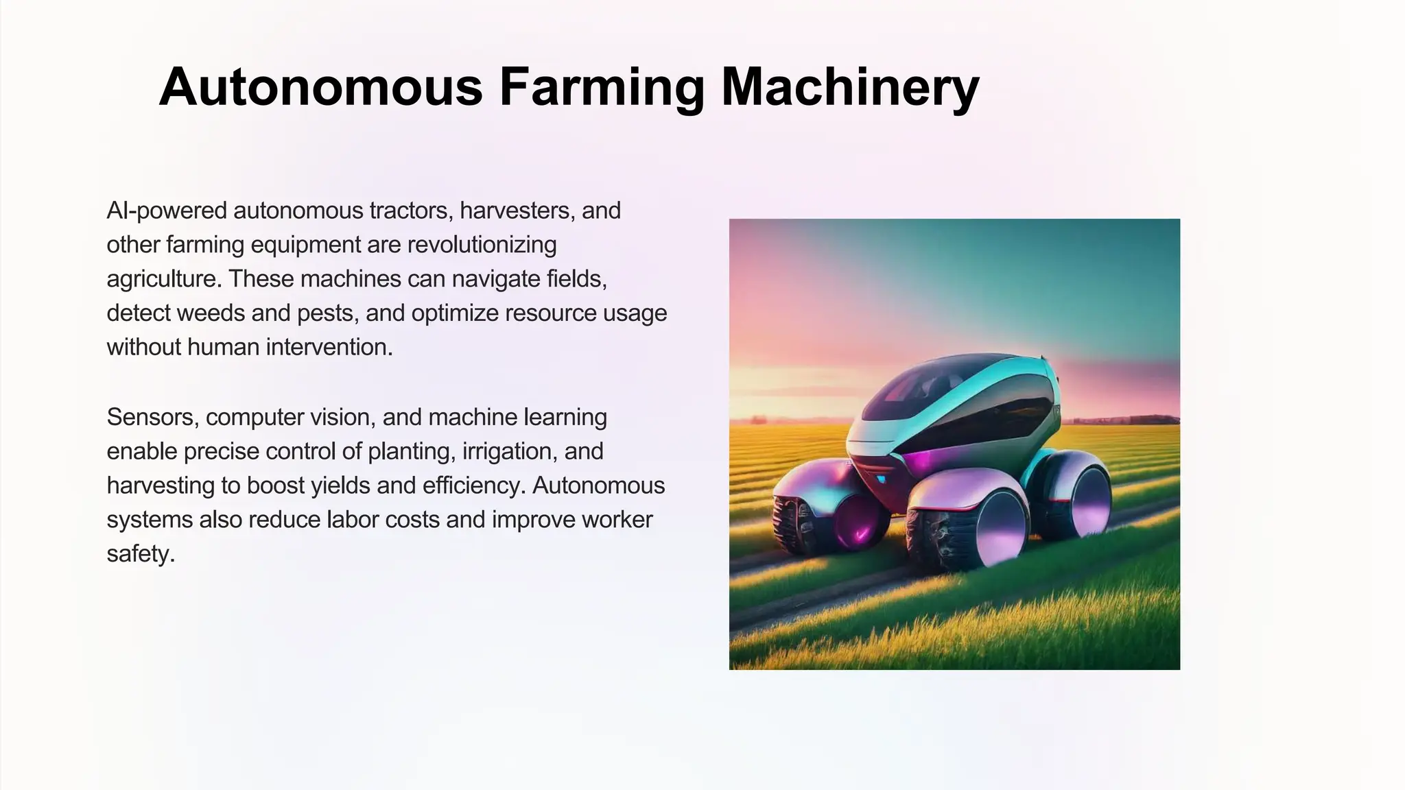 AI IN AGRICULTURE(AZRA).pptx............ | PPTX