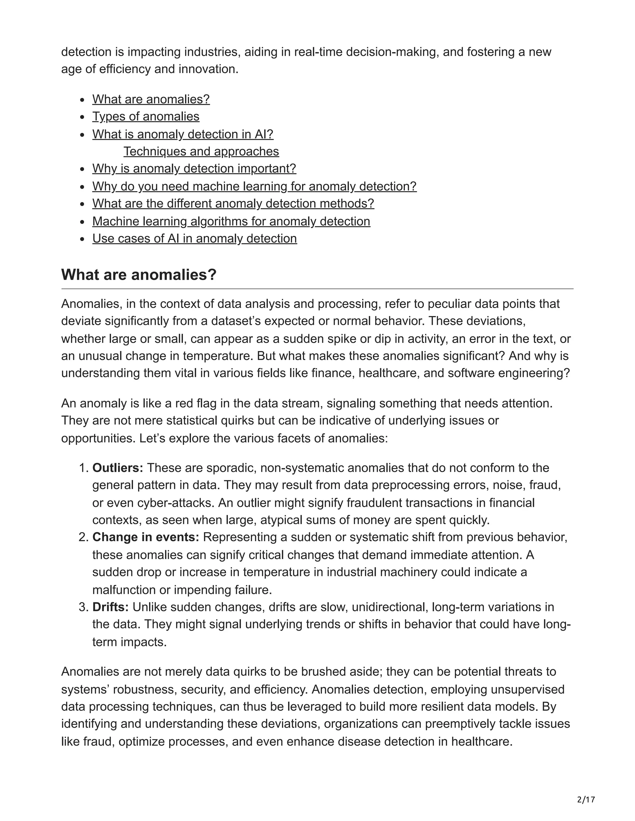 Ai In Anomaly Detection Pdf
