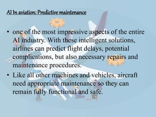AI in AVATION.pptx | Air Travel | Travel Type