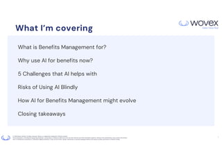 Benefits Management using AI webinar, 15 April 2026 | PDF