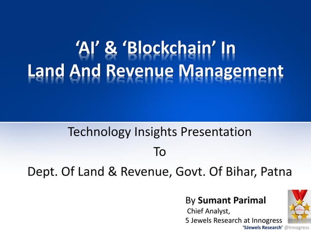 AI in Land and Revenue Management by Sumant Parimal | PDF | Internet | Computing