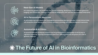 AI in Bioinformatics: How Artificial Intelligence is Revolutionizing Healthcare & Genetics | PPT