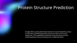 Use of AI in Bioinformatics : Revolutionizing Biological Data Analysis | PPTX