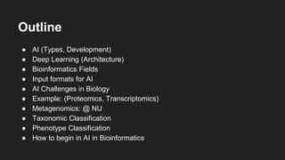 AI in Bioinformatics | PPTX
