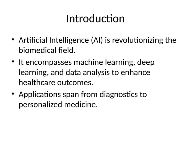 AI_in_Biomedical_Future for health sector | PPT