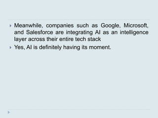 Ai in business lecture 2 | PPT