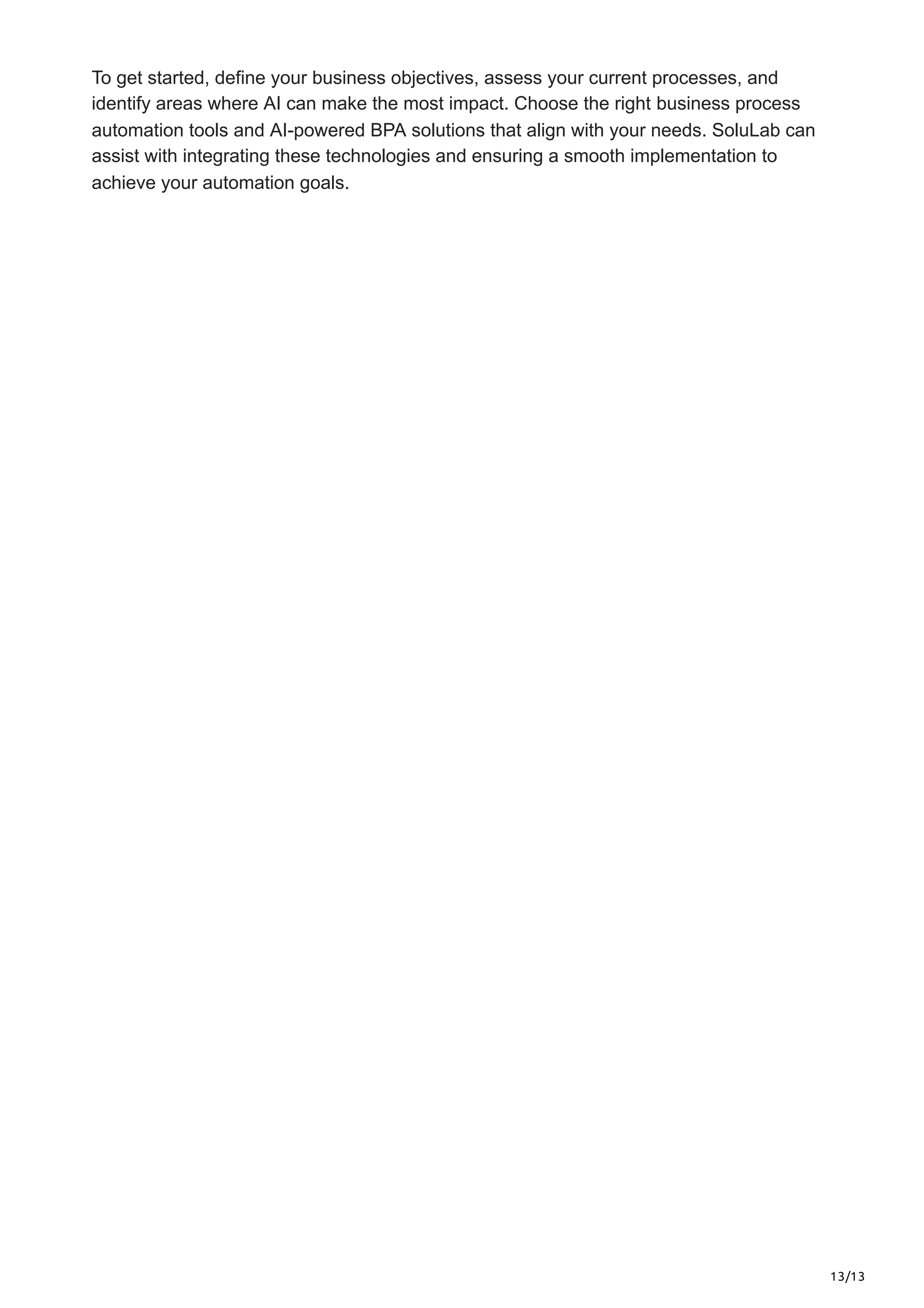 Ai In Business Process Automation Benefits Amp Use Cases Pdf