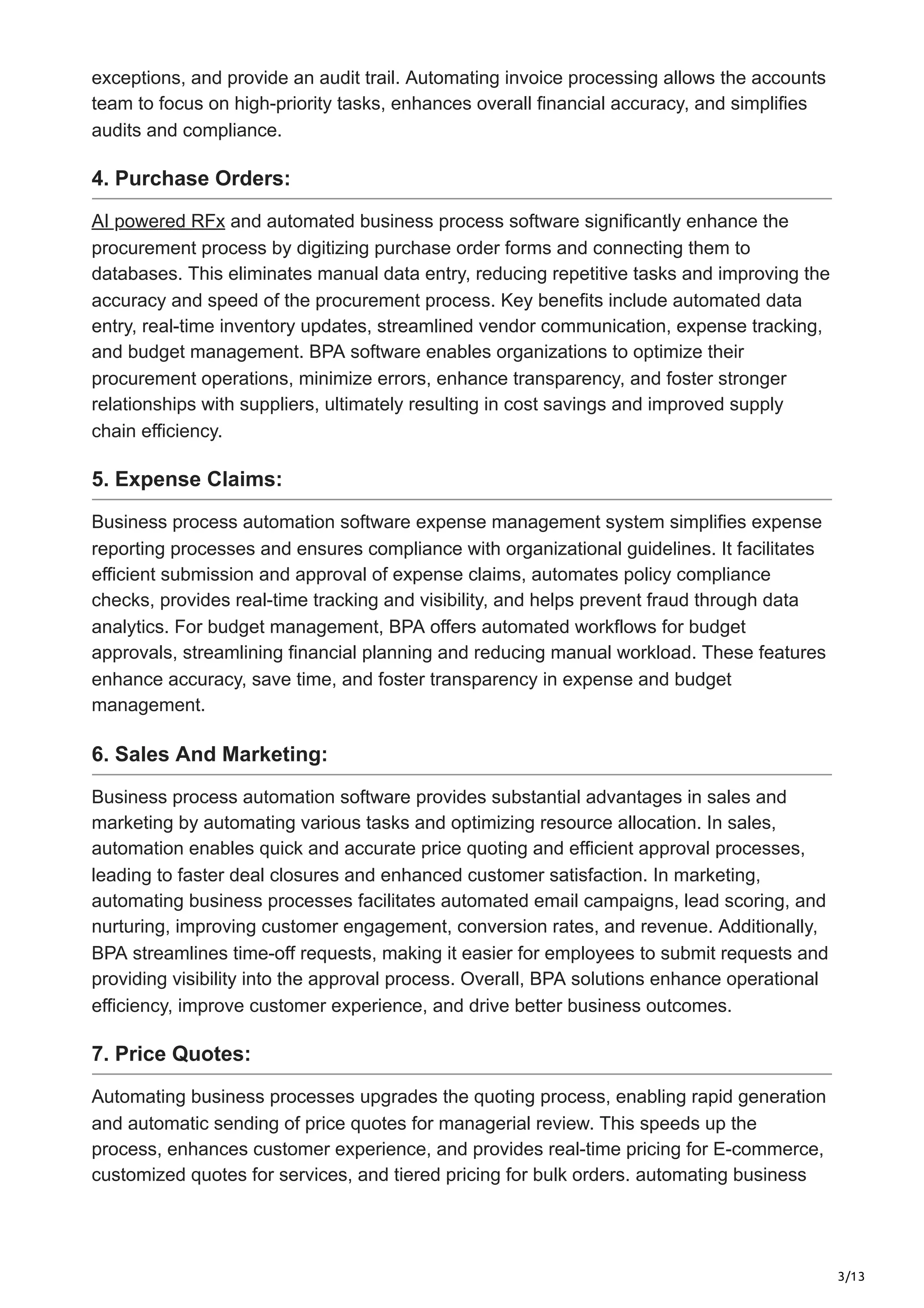 Ai In Business Process Automation Benefits Amp Use Cases Pdf