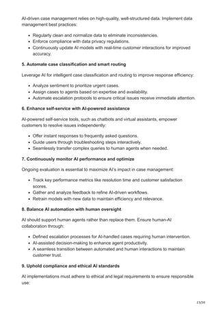 AI in case management: Scope, integration, use cases, challenges and ...