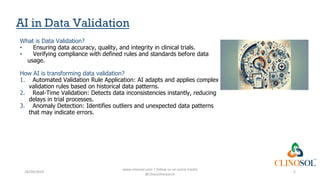 AI in Clinical Data Management: Automating Data Cleansing and ...