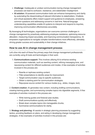 AI in Change Management Use Cases Applications Implementation and ...