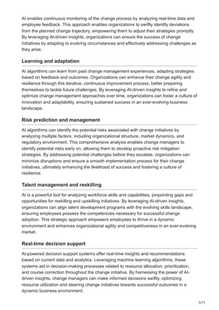 AI in Change Management Use Cases Applications Implementation and ...
