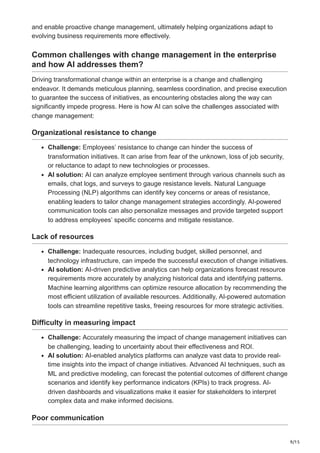 AI in Change Management Use Cases Applications Implementation and ...
