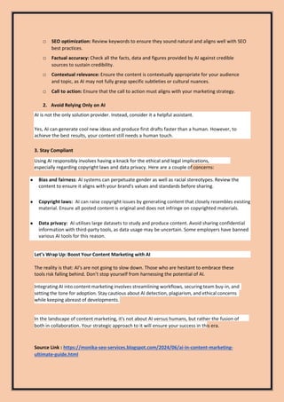 AI IN CONTENT MARKETING: AN ULTIMATE GUIDE FOR BEGINNERS | PDF