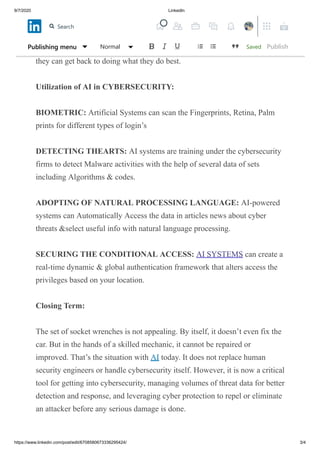 ARTIFICIAL INTELLIGENCE IN CYBER-SECURITY | PDF