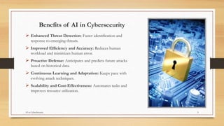 Artificial Intelligence in Cybersecurity | PPTX
