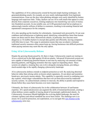 AI in Cybersecurity: The New Frontier of Defense and Risk | CyberPro ...