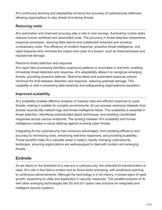 AI IN CYBERSECURITY: THE NEW FRONTIER OF DIGITAL PROTECTION | PDF