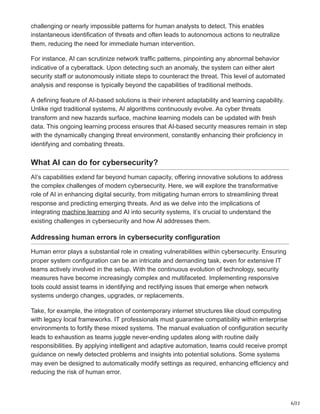 AI IN CYBERSECURITY: THE NEW FRONTIER OF DIGITAL PROTECTION | PDF | Internet | Computing