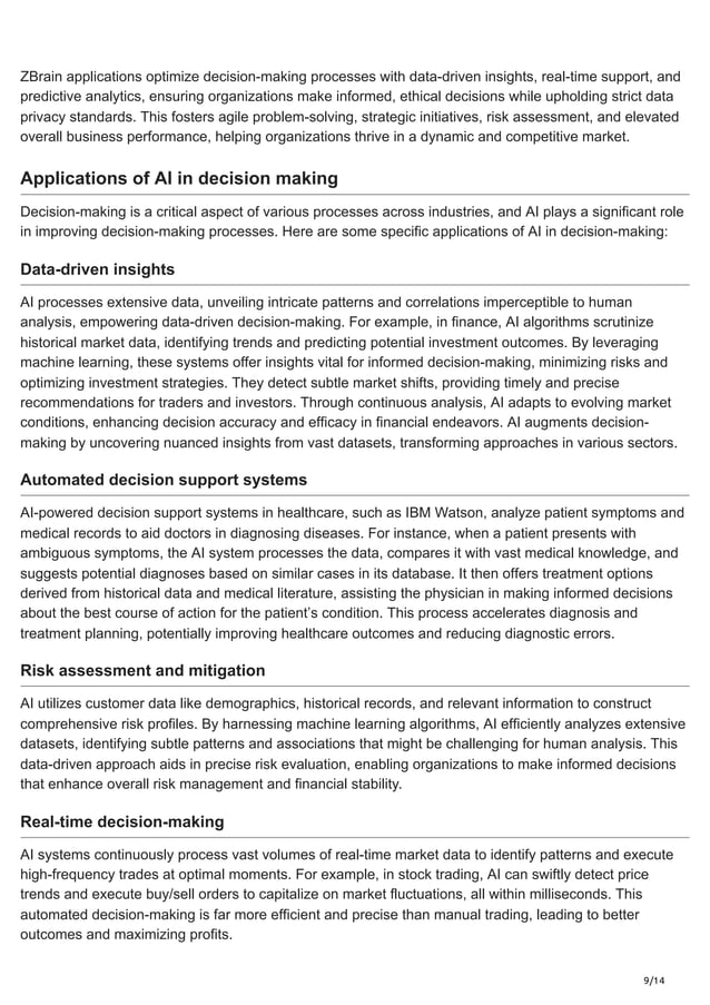 AI IN DECISION MAKING: NAVIGATING THE NEW FRONTIER OF SMART BUSINESS ...