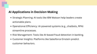 AI in Decision Making: Enhance Efficiency | PDF