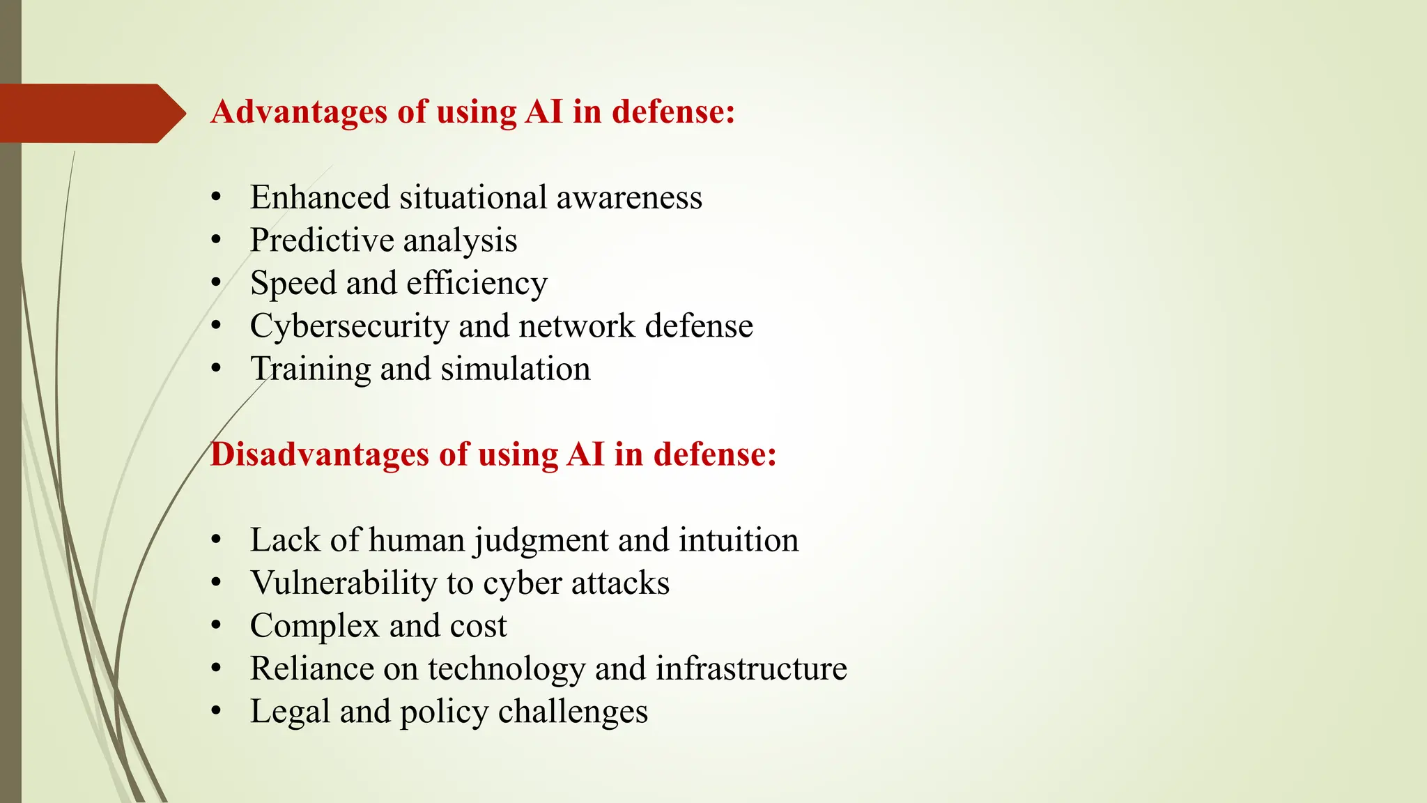 AI in Defence.pptx | Internet | Computing