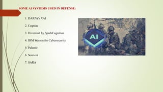 AI in Defence.pptx | Internet | Computing