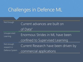 AI & ML in Defence Systems - Sunil Chomal | PPTX