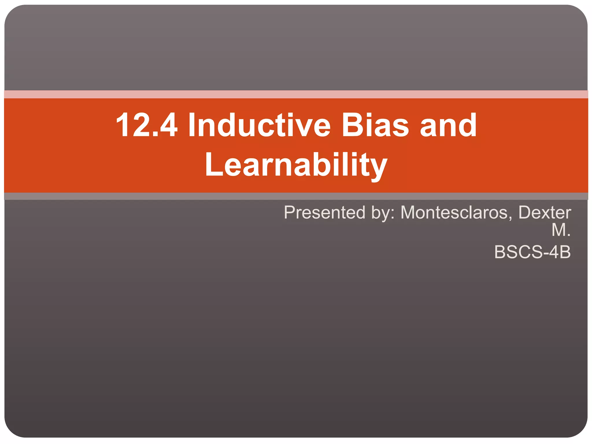 Ai inductive bias and knowledge | PPT Ai inductive bias and knowledge | PPT