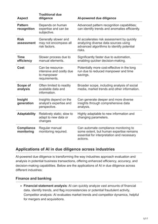Artificial Intelligence in due diligence | PDF