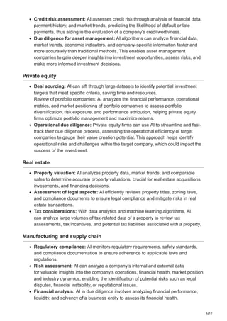 Artificial Intelligence in due diligence | PDF