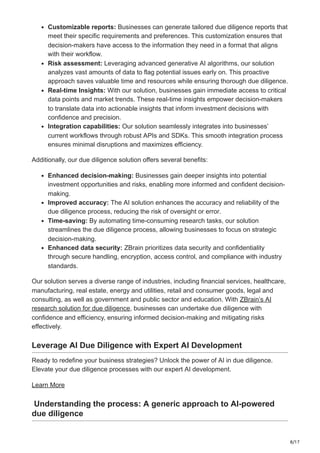 Artificial Intelligence in due diligence | PDF