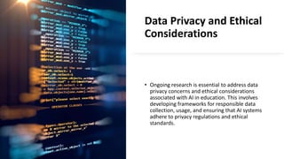 AI ( Artificial intelligence) in Education | PPTX