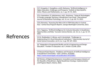 Artificial Intelligence role in primary education in Kazakhstan. | PPTX