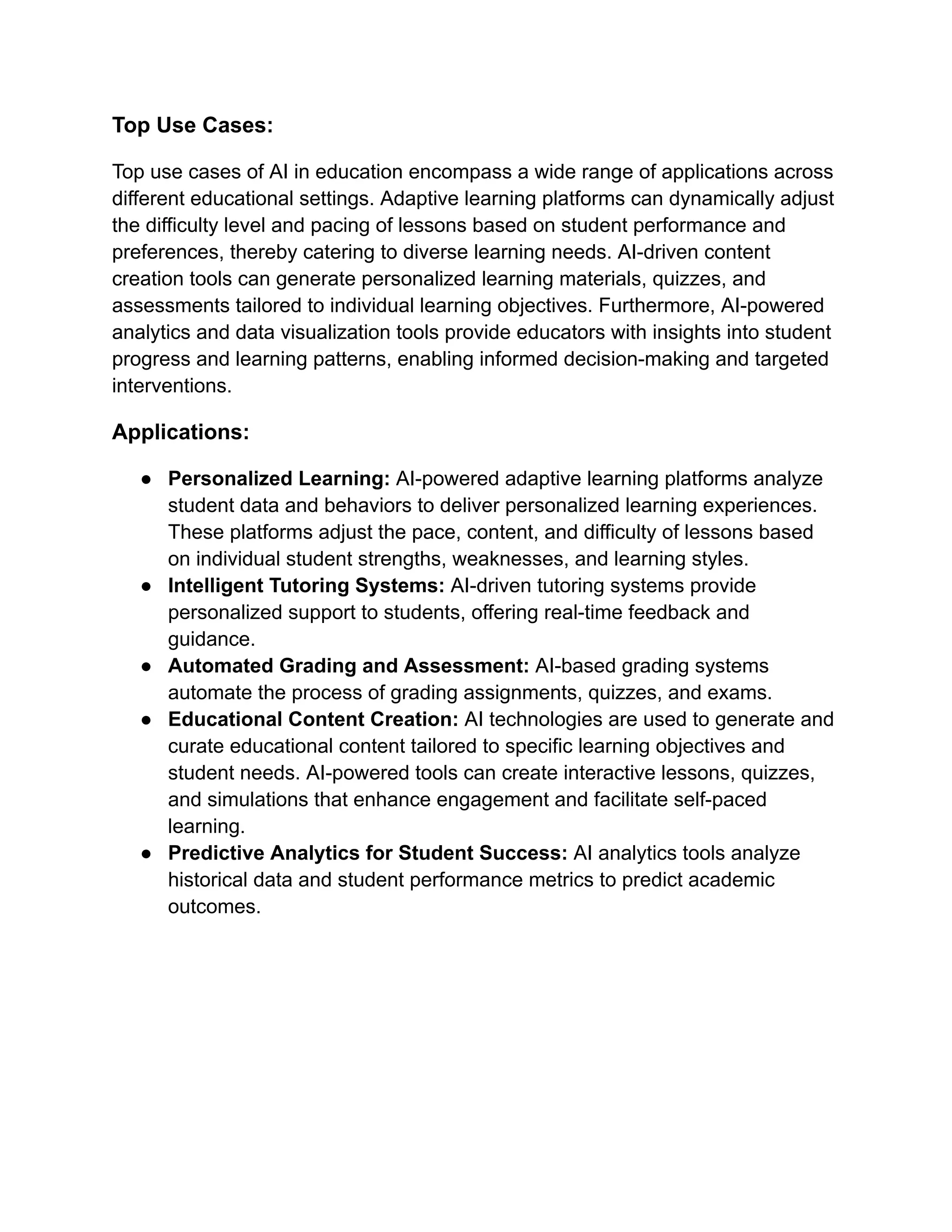 Ai In Education Market Advancing Educational Outcomes With Ai Pdf