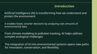 Artificial intelligence in Environment 2.pptx