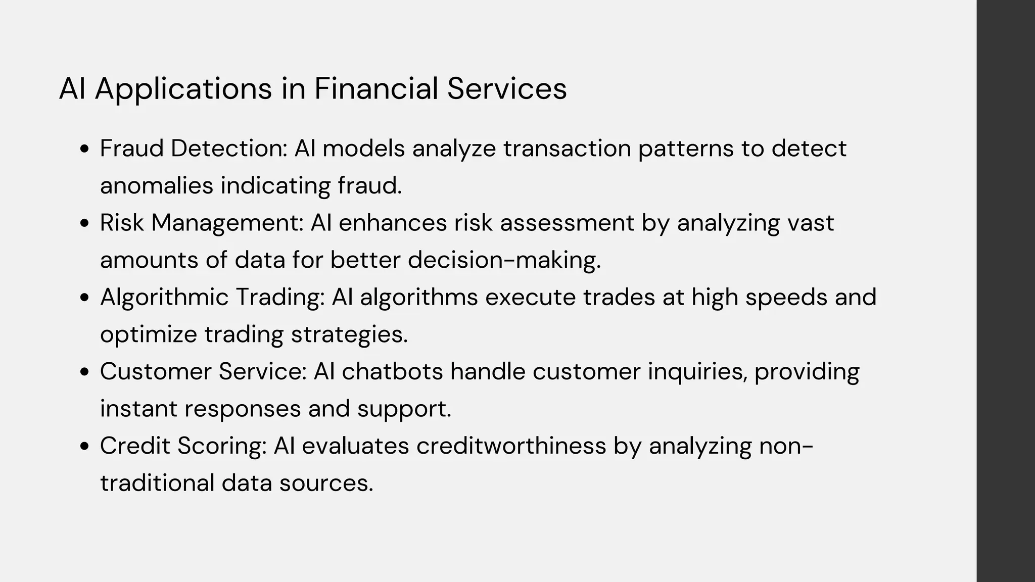 AI in Financial Services: Transforming the Financial Landscape | PDF