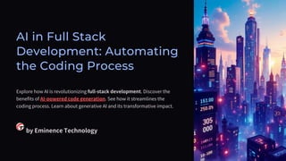 Generative AI in Development: The Future of Full Stack Coding | PDF