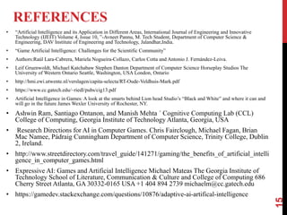 Artificial Intelligence in Gaming | PPTX