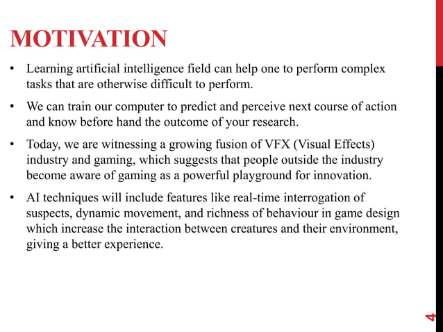 Artificial Intelligence in Gaming | PPTX