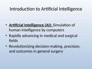 AI Transforming the Future of Surgery | PPTX