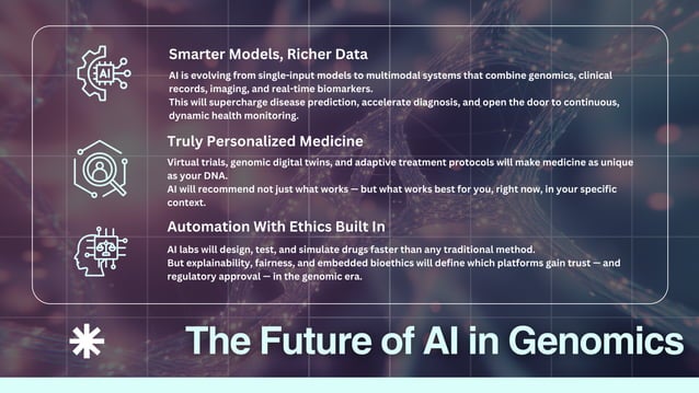 AI in Genomics: Redefining the Future of Medicine | PPT