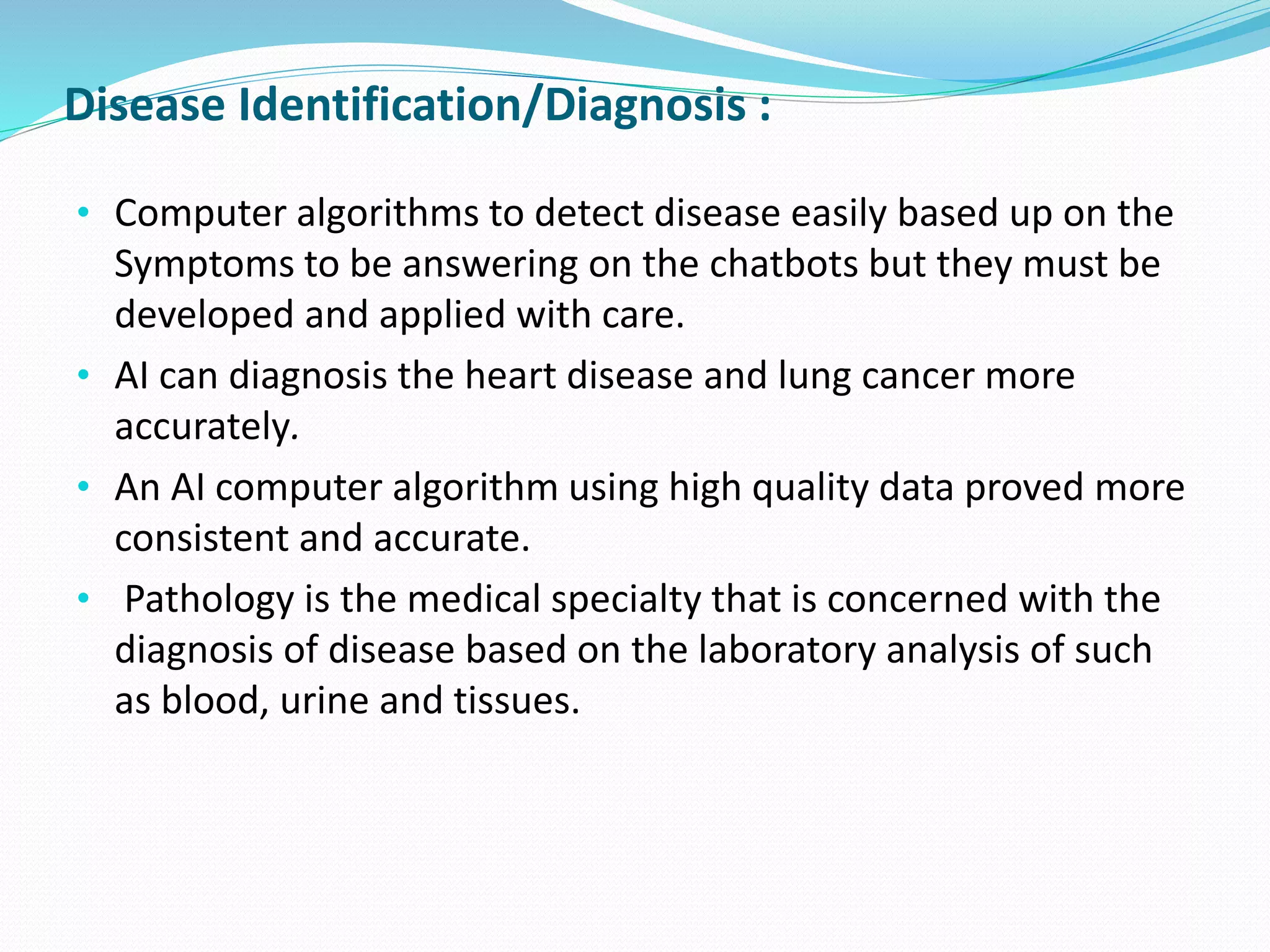 Ai in healthcare | PPTX